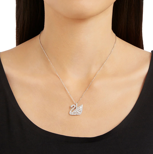 Witness a dailywear modern Black Swan Duck with iconic design and Swarovski elements crystal ...